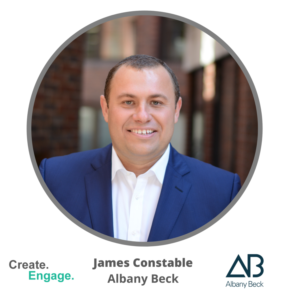 Episode 79 - James Constable - Albany Beck - Create Engage