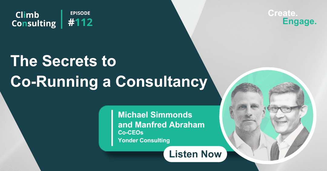 EP 112: The Secrets To Co-Running A Consultancy | Michael Simmonds and ...