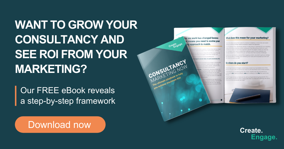 Download our FREE Marketing eBook now - Create Engage